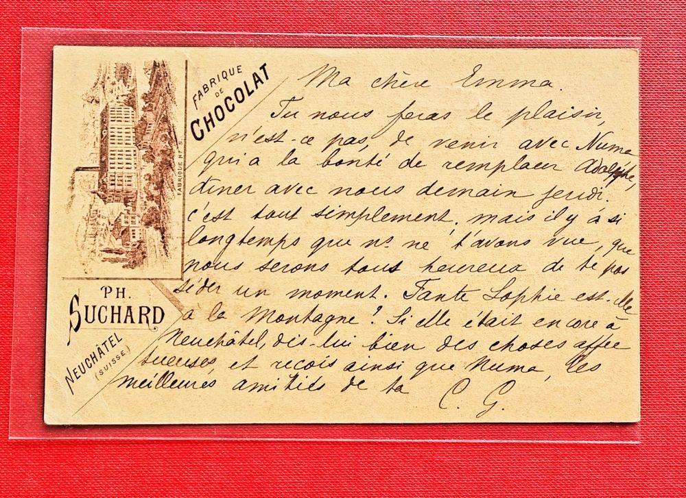 Suchard - Neuchatel - Fabrique No - 5 - Ambulant - 1895 (Gebraucht) in ...