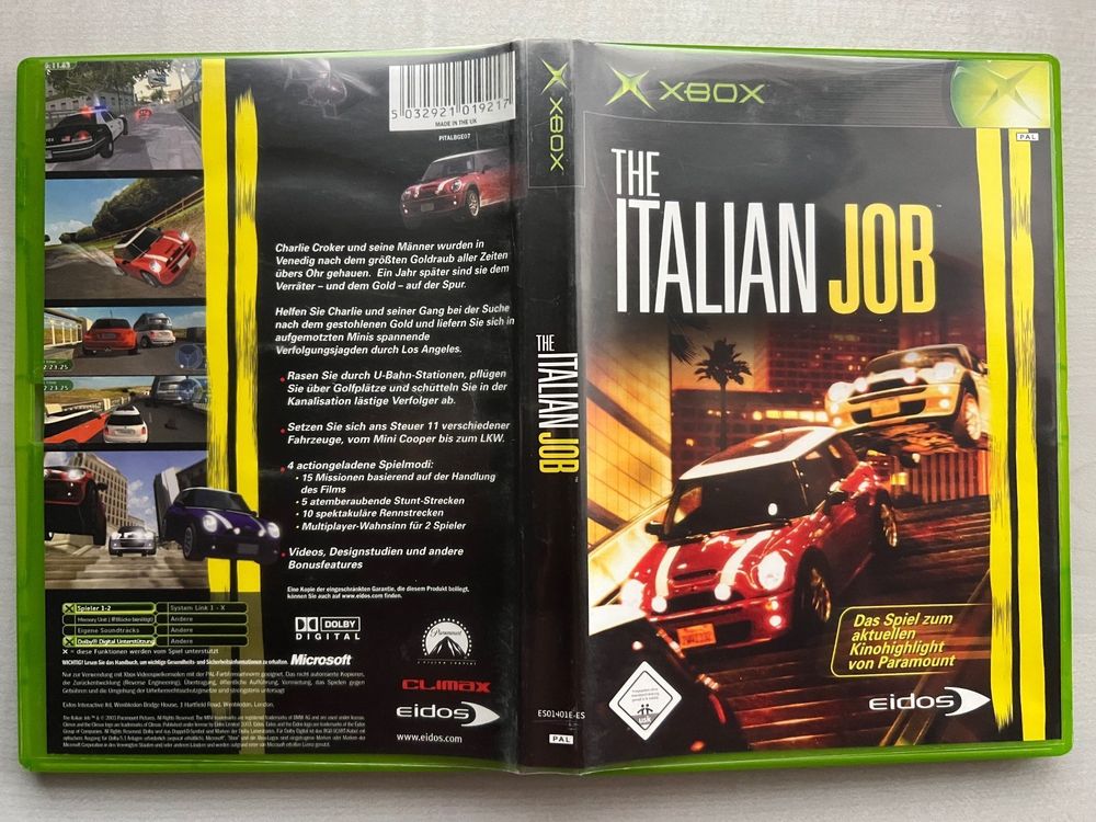 The Italian Job mit OVP – XBOX - Spiel (Gebraucht) in Ueken für CHF 1.9 ...