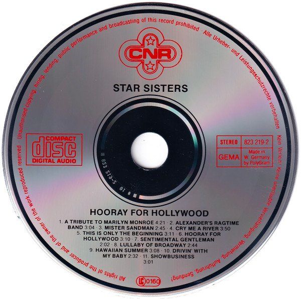 The Star Sisters – Hooray For Hollywood, rare CD, D8 (Gebraucht) in ...