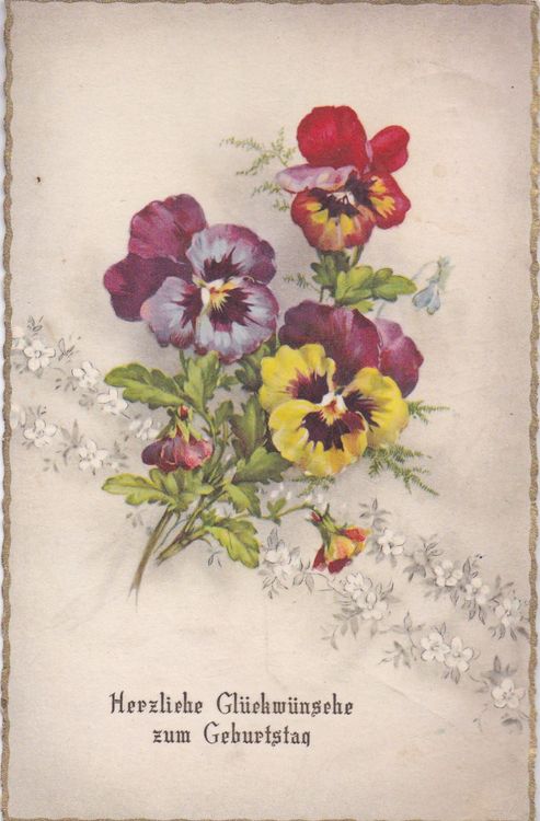 Herzl. Glückwünsche zum Geburtstag (D4 (Gebraucht) in Ruggell für CHF 1 ...