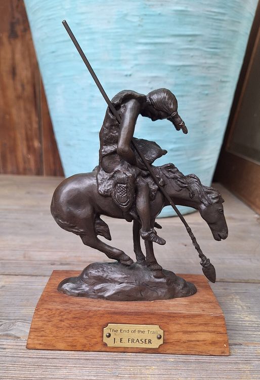 Bronze Skulptur, End of the Trail, J.E. Fraser (Gebraucht) in ...