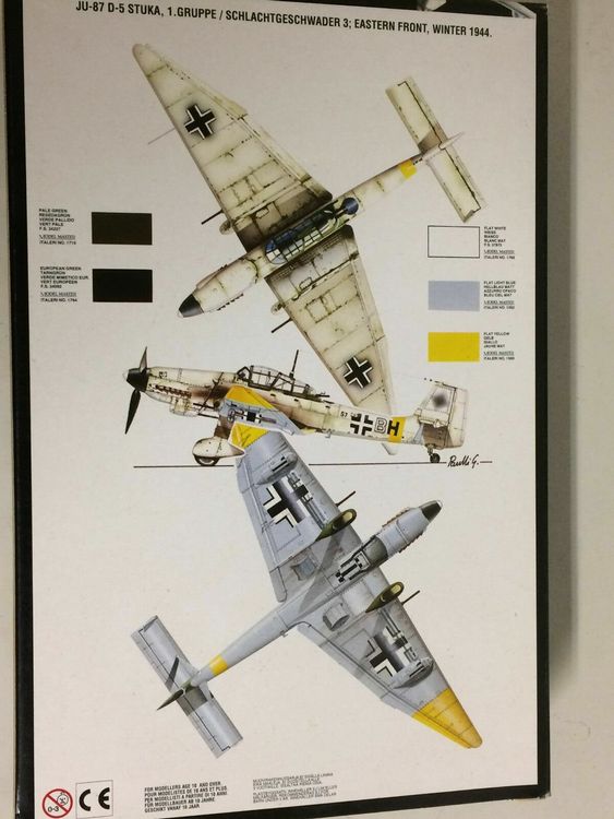 plastic model kit scale 1/ 72 ITALERI N 070 STUKA JU-87 D-5 (Neu und ...