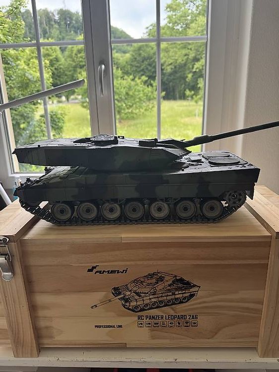 AMEWI Leopard 2A6 1:16 Professional Line IR/BB Panzer RC (Gebraucht) in Sissach für CHF 200 ...