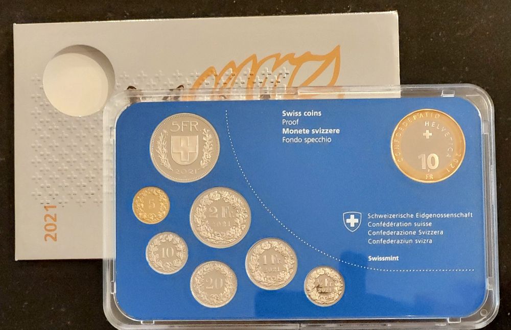 Münzsatz Schweiz 2021 pp (Neu und originalverpackt) in Arch für CHF 180 – mit Lieferung auf ...