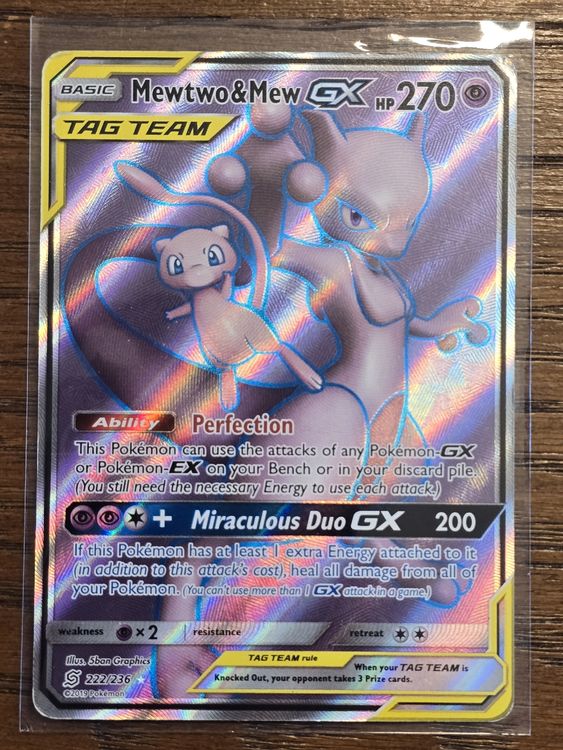 Mewtwo & Mew GX Tag Team 222 Unified Minds ab 1.- | Kaufen auf Ricardo