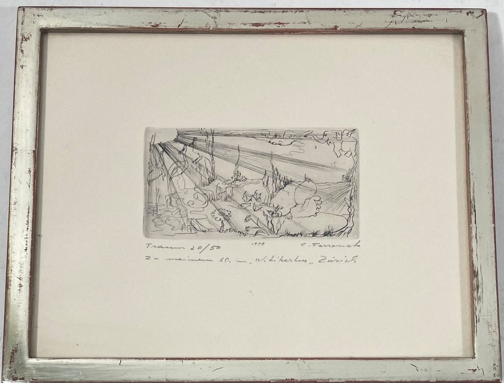 Interessante Radierung unleserlich Signiert (Gebraucht) in Root für CHF 25 – mit Lieferung auf ...