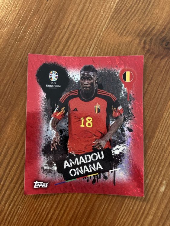 Topps EURO2024 Sticker Amadou Onana - BEL 3 | Kaufen auf Ricardo