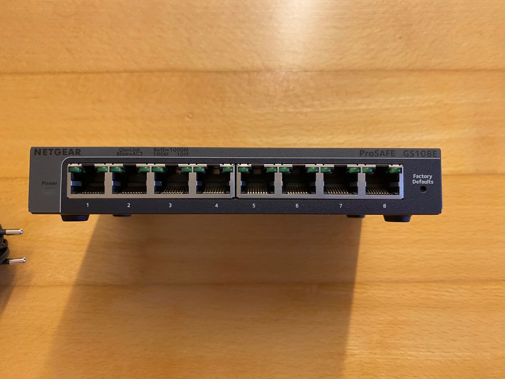 Netgear ProSAFE Plus Switch GS108Ev3 – 8-Port Gigabit (Gebraucht) in ...
