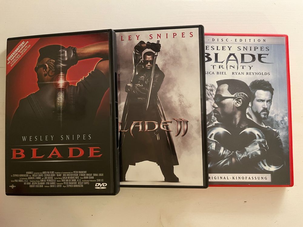 Blade 1-3, komplette Trilogie, DVD 📀 - Wesley Snipes | Kaufen auf Ricardo