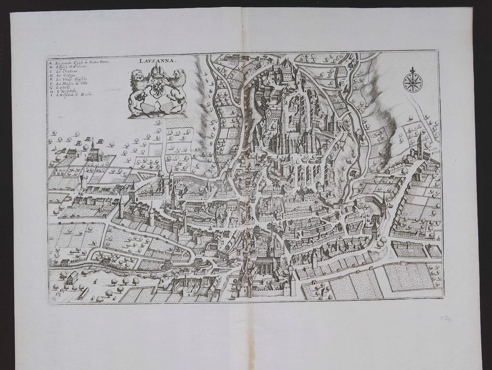 Lausanne Kupferstich von Merian (Gebraucht) in Rafz für CHF 125 – mit ...