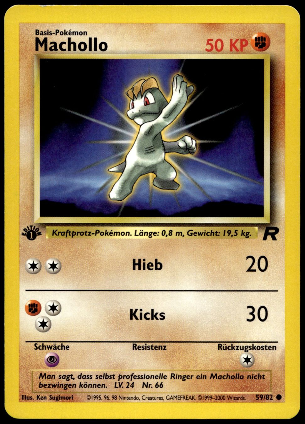 Machollo 59/82 Pokémon Team Rocket 1.Edition ab 1.- (Neu (gemäss ...