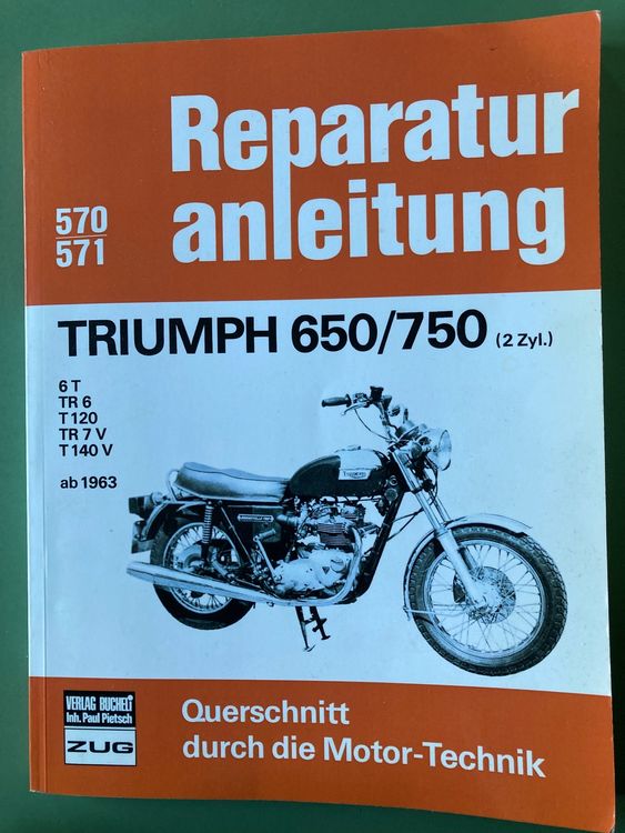 Triumph Reperaturanleitung 650/750 Oldtimer (Gebraucht) in ...