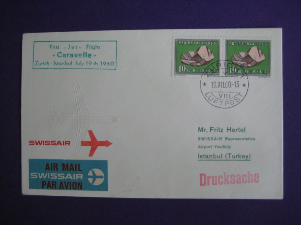 Erstflug mit CARAVELLE Zürich - ISTANBUL 1960 !!! (Neu (gemäss Beschreibung)) in Wangs für CHF 5 ...