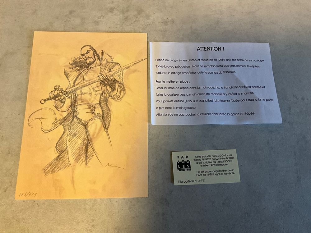 Drago: Figurine Fariboles, 26 cm (Rapaces de Marini) (D'occasion) à ...