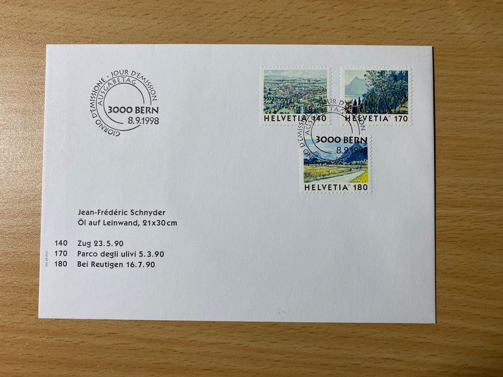 Freimarken Bilder der Schweiz FDC 1998 | Kaufen auf Ricardo