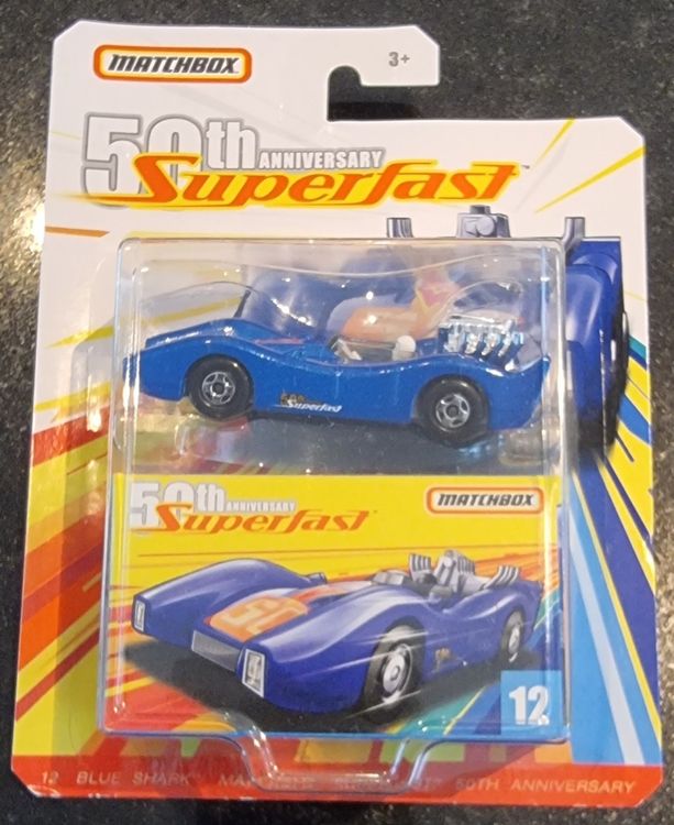 MATCHBOX 50th Anniversary Superfast Blue Shark #12 (Neu und ...