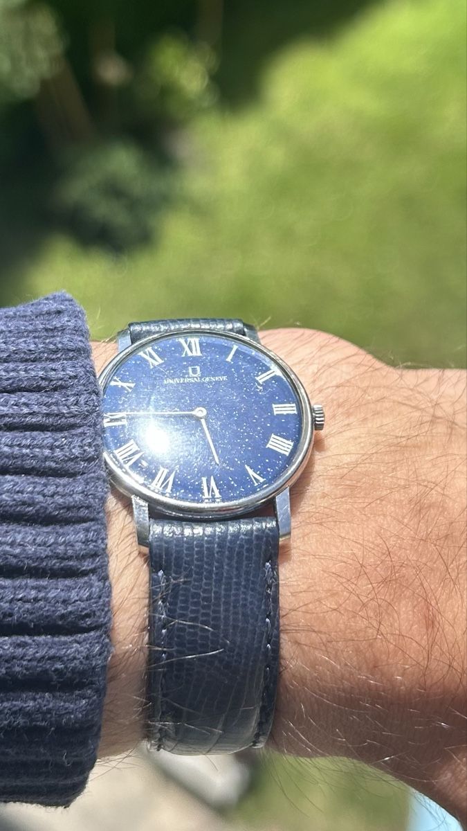 Universal Genève Vintage « Starry night / Lapis lazuli » (Gebraucht) in ...