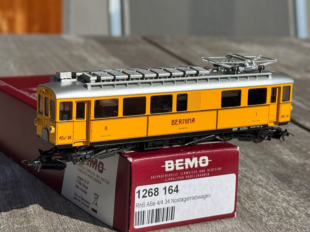 Rhb Bemo Nostalgie Bernina Triebwagen ABe4/4 34 ESU digital (Neu ...