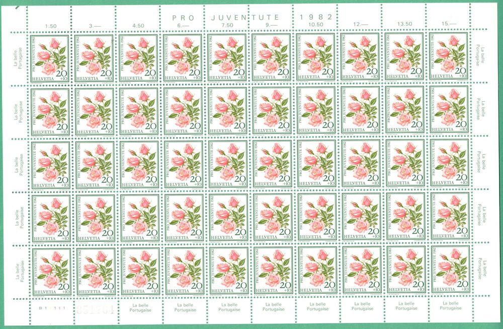 Bogen Rosen 1982 La belle Portugaise postfrisch (Neu (gemäss ...