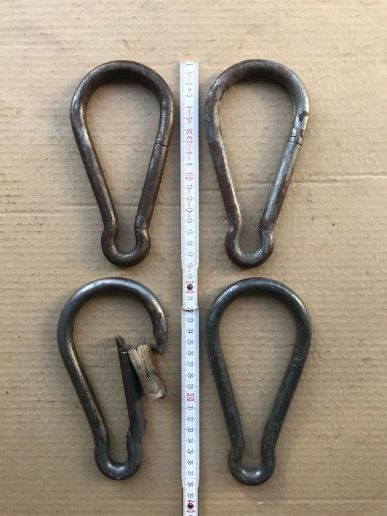 Alte grosse Karabinerhaken (Gebraucht) in Unterkulm für CHF 16 – mit Lieferung auf Ricardo kaufen