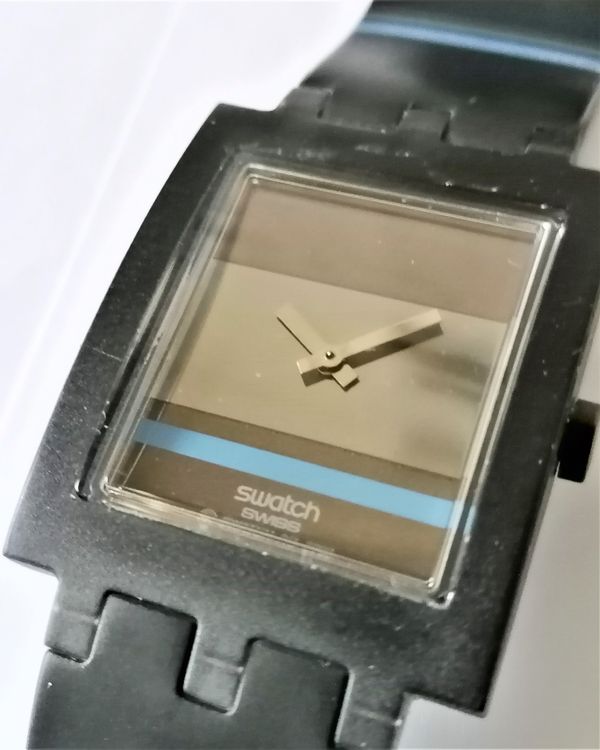 Swatch Square Blue Town-New SUAG102, Jg. 2001 (Neu (gemäss Beschreibung ...