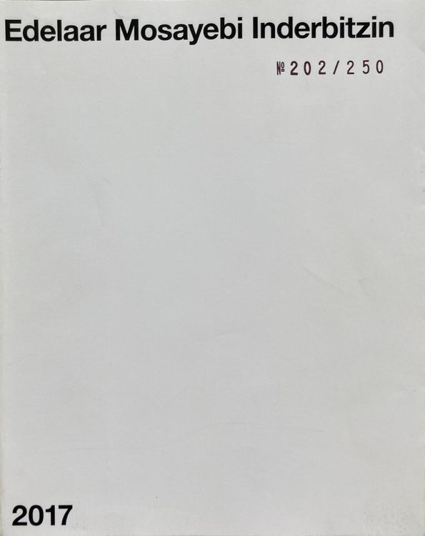 Architekturbuch; Edelaar Mosayebi Inderbitzin. 2017. (Gebraucht) in ...