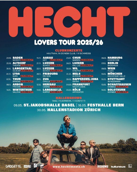 2x Tickets für Hecht Lovers Tour im Hallenstadion, Stehplatz (Neu ...