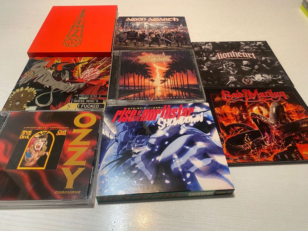 8 coole Hard Rock - HC - Metal CDS - Rammstein - Ozzy - uvm. (Neu ...