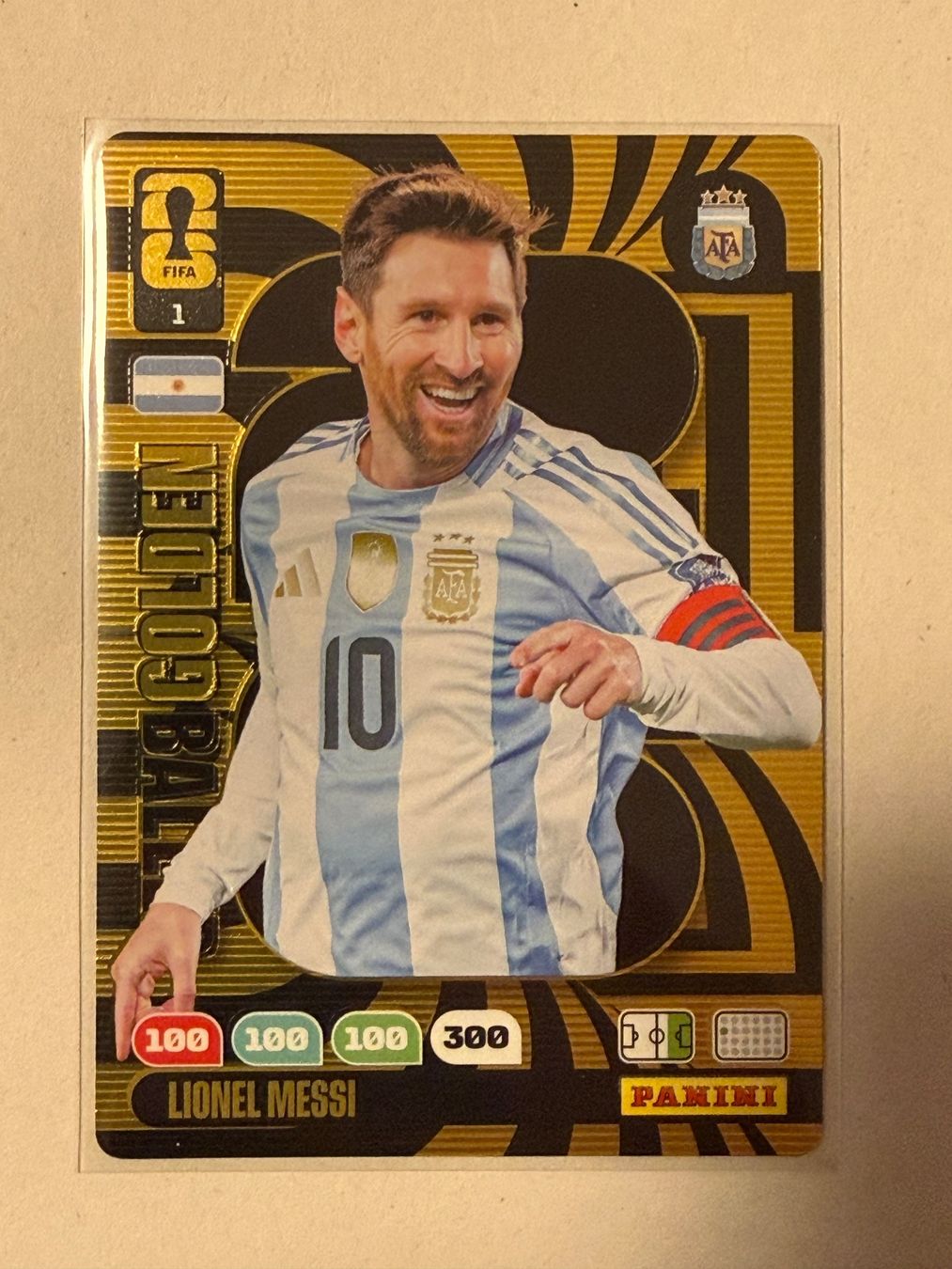 Lionel Messi Golden Baller #1 Panini Adrenalyn XL 2026 (Neuf avec ...