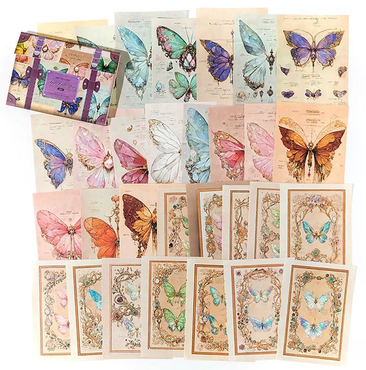 60 Blätter Deko Fantasy-Box - Garten für Schmetterlinge | Kaufen auf Ricardo