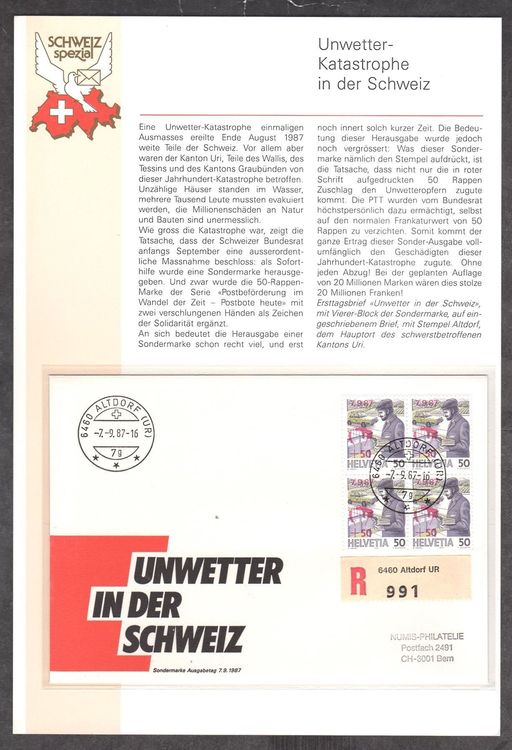 Schweiz spezial, Unwetter in der Schweiz (Gebraucht) in Walzenhausen für CHF 2 – mit Lieferung ...