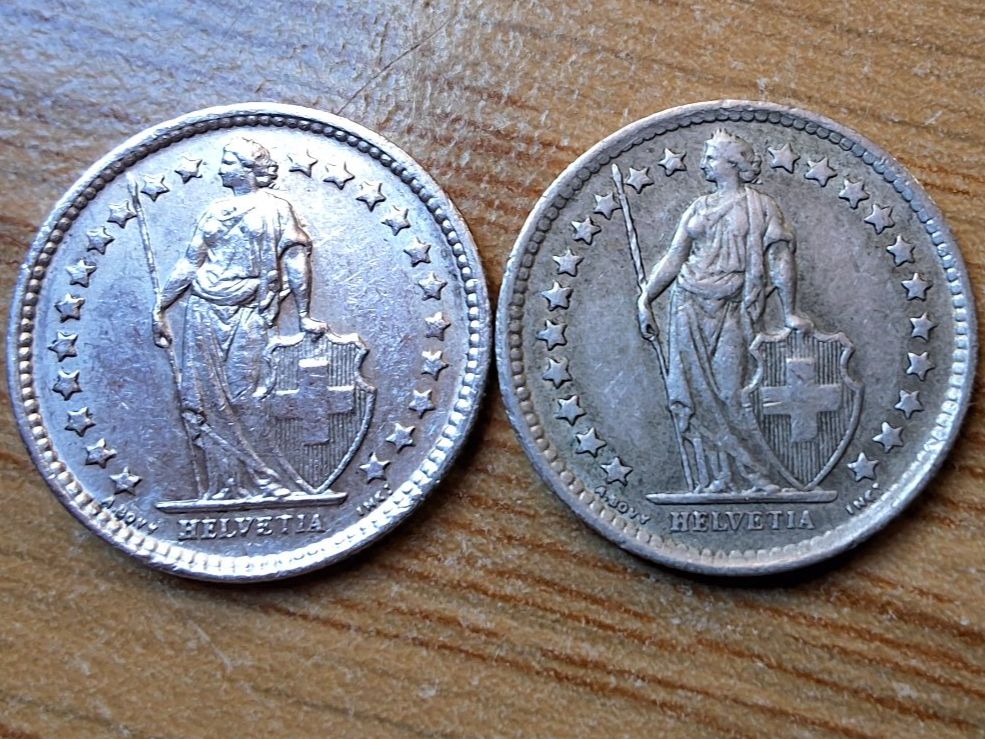 Silberlot 50 Rappen 1950/1967 - 10 Stück! (Gebraucht) in Münchenstein ...