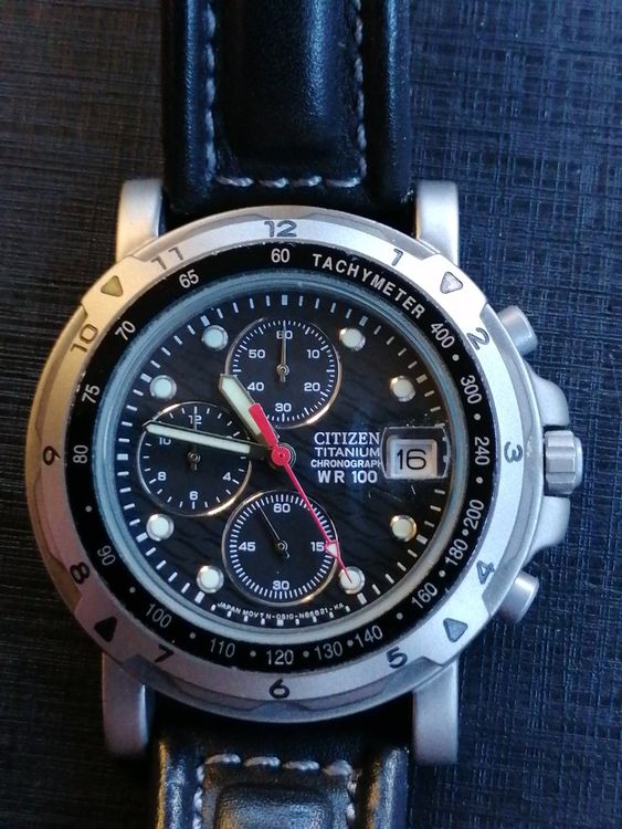 Montre Citizen Chronograph WR 100 Titanium | Kaufen auf Ricardo