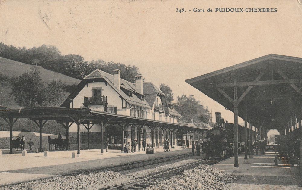Puidoux - Chexbres Bahnhof mit Dampfzug | Kaufen auf Ricardo