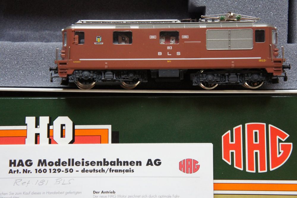HAG H0 Nr.181 BLS Re 4/4, "Kandersteg", GS, Analog, wie neu (Gebraucht ...