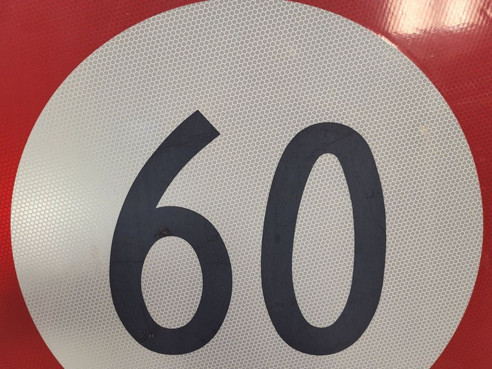 60 Straßenschild Verkehrsschild Hinweis-Schild Signaltafel (Gebraucht ...