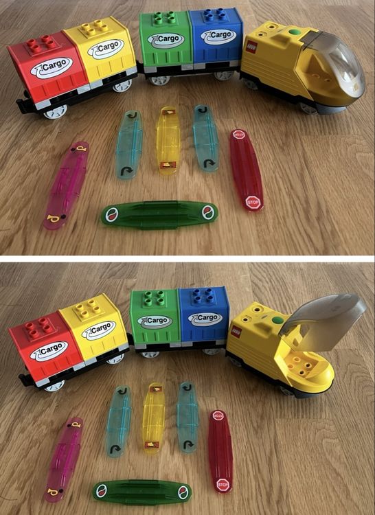 LEGO Duplo Intelli Zug 3325 mit Schienen, Brücke, Code-Stein (Gebraucht) in Uznach für CHF 250 ...