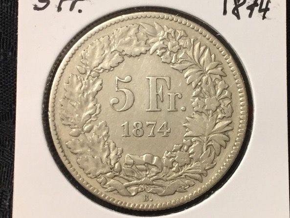 5 Franken 1874 B. Sehr schön!!! | Kaufen auf Ricardo