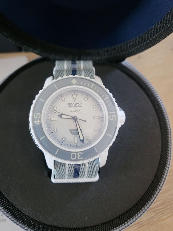 Swatch x Blancpain Scuba Fifty Fathoms Antarctic Ocean (Neu und originalverpackt) in Sonceboz ...