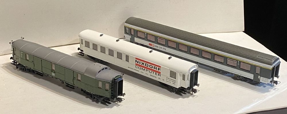 Roco 3 Personen/Gepäck-Wagen: 44449, 44466, 44471 in OVP | Kaufen auf ...