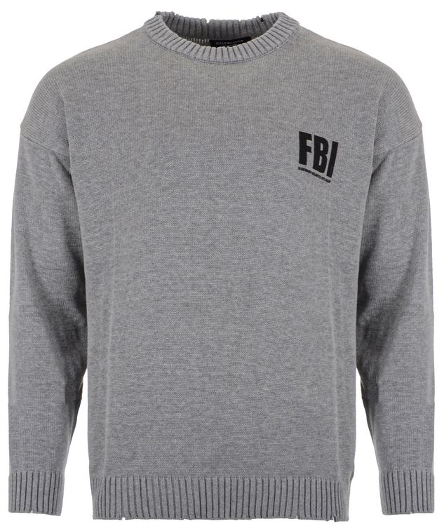BALENCIAGA FBI WARDROBE SWEATER grey GR.XL / NEU | Kaufen auf Ricardo