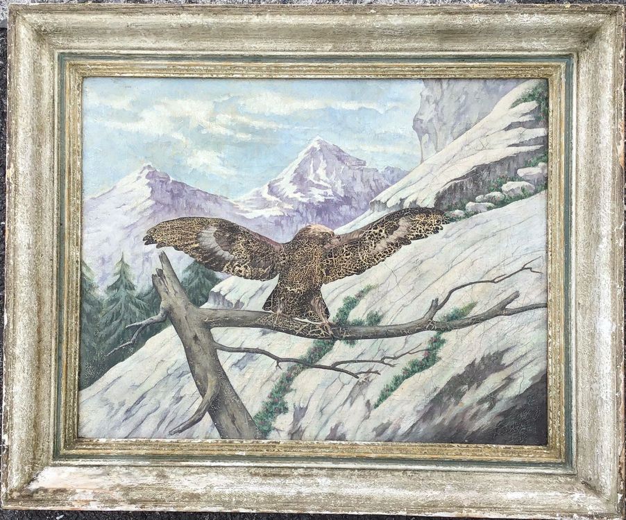 Alte Gemälde „Adler“unleserlich signiert (Gebraucht) in für CHF 15 ...