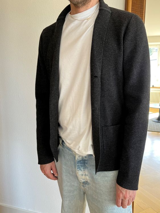 Falconeri Strickblazer, Herren, Gr. 50, Anthrazit (Gebraucht) in St ...