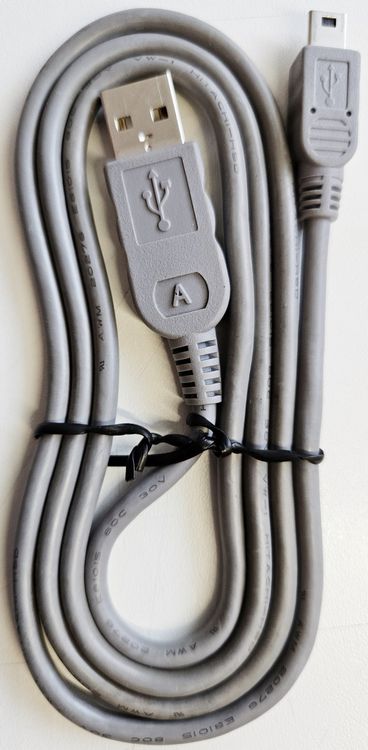 Sony USB 2.0 Kabel USBA auf USB Mini-B 1 Meter lang grau (Gebraucht) in ...
