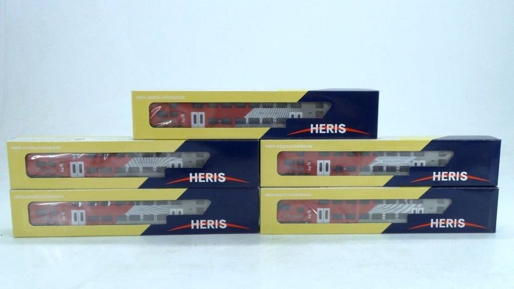 Heris H0 „City Shuttle“ 5'er Set mit Steuer-+Personenwagen (Neu (gemäss ...