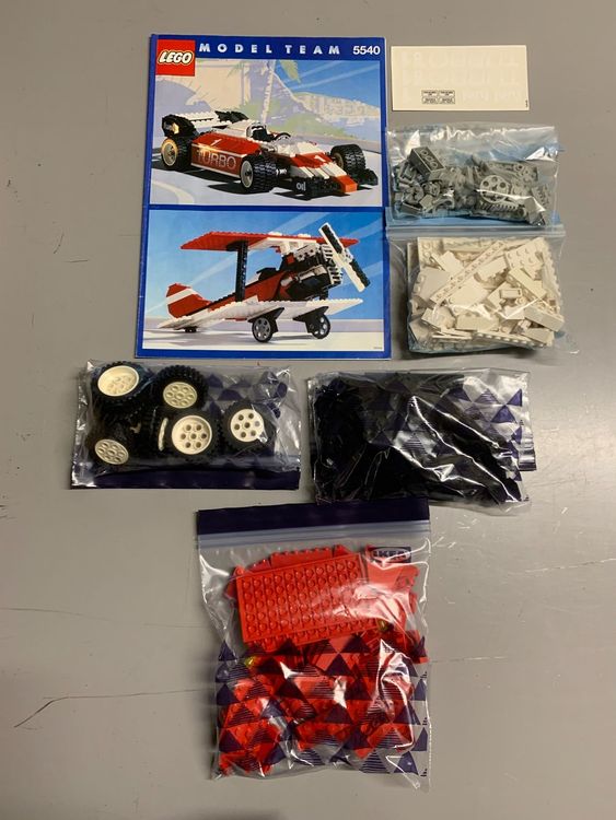 Lego Model Team 5540 Rennwagen +Flugzeug für A + B-Model. (Gebraucht ...