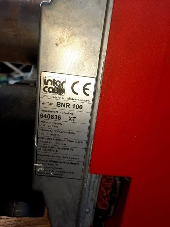 Oelbrenner Intercal BNR 100 (Gebraucht) in vogelsang ag für CHF 60 ...