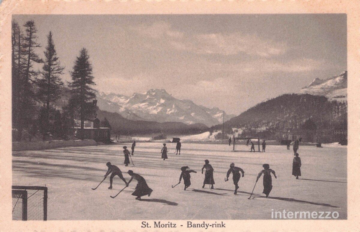 St. Moritz GR // ca. 1910 Bandy rink // Winter (Gebraucht) in Basel für ...