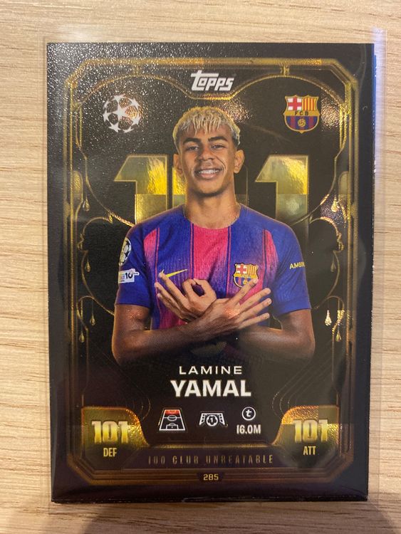 Topps Match Attax Extra 25/26 100 Club Lamine Yamal 285 (Neu (gemäss ...