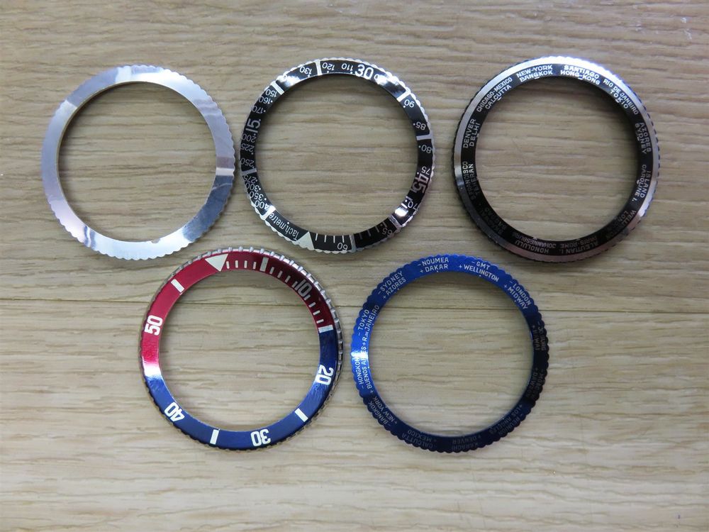 5 Lünetten, Drehringe für Armbanduhren (Neu (gemäss Beschreibung)) in ...